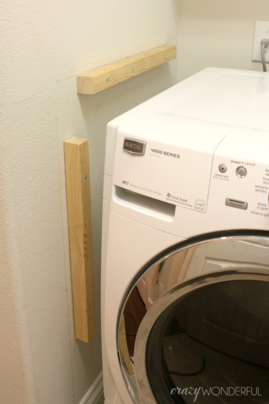 DIY built in washer + dryer - Crazy Wonderful