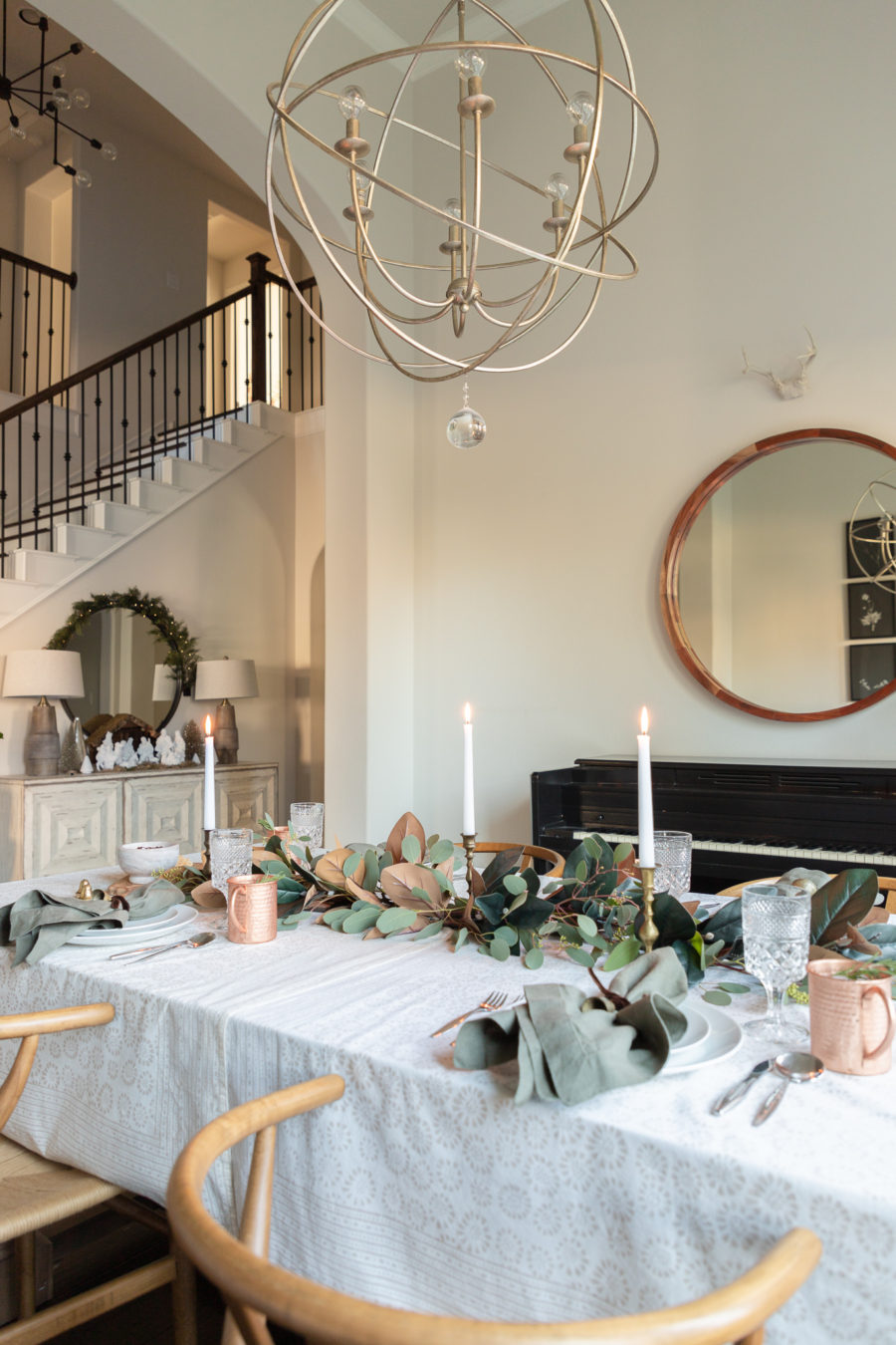Nature Inspired Christmas Table - Crazy Wonderful