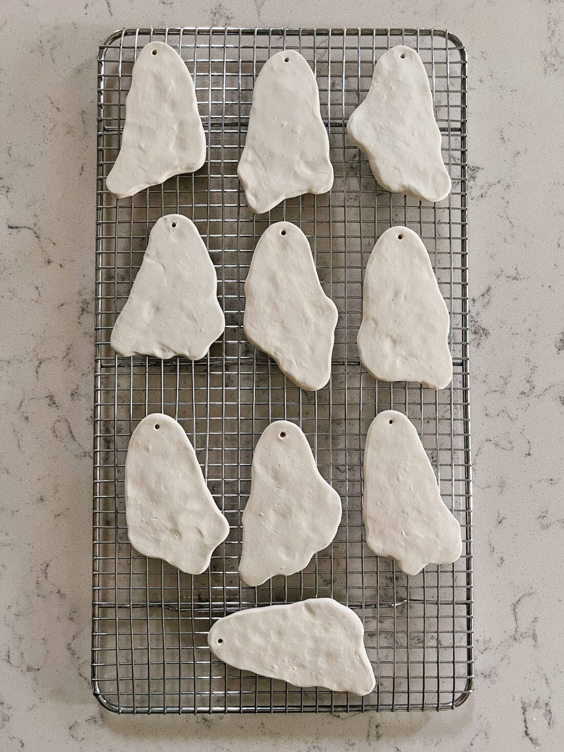 DIY Ceramic Ghost Garland - Crazy Wonderful