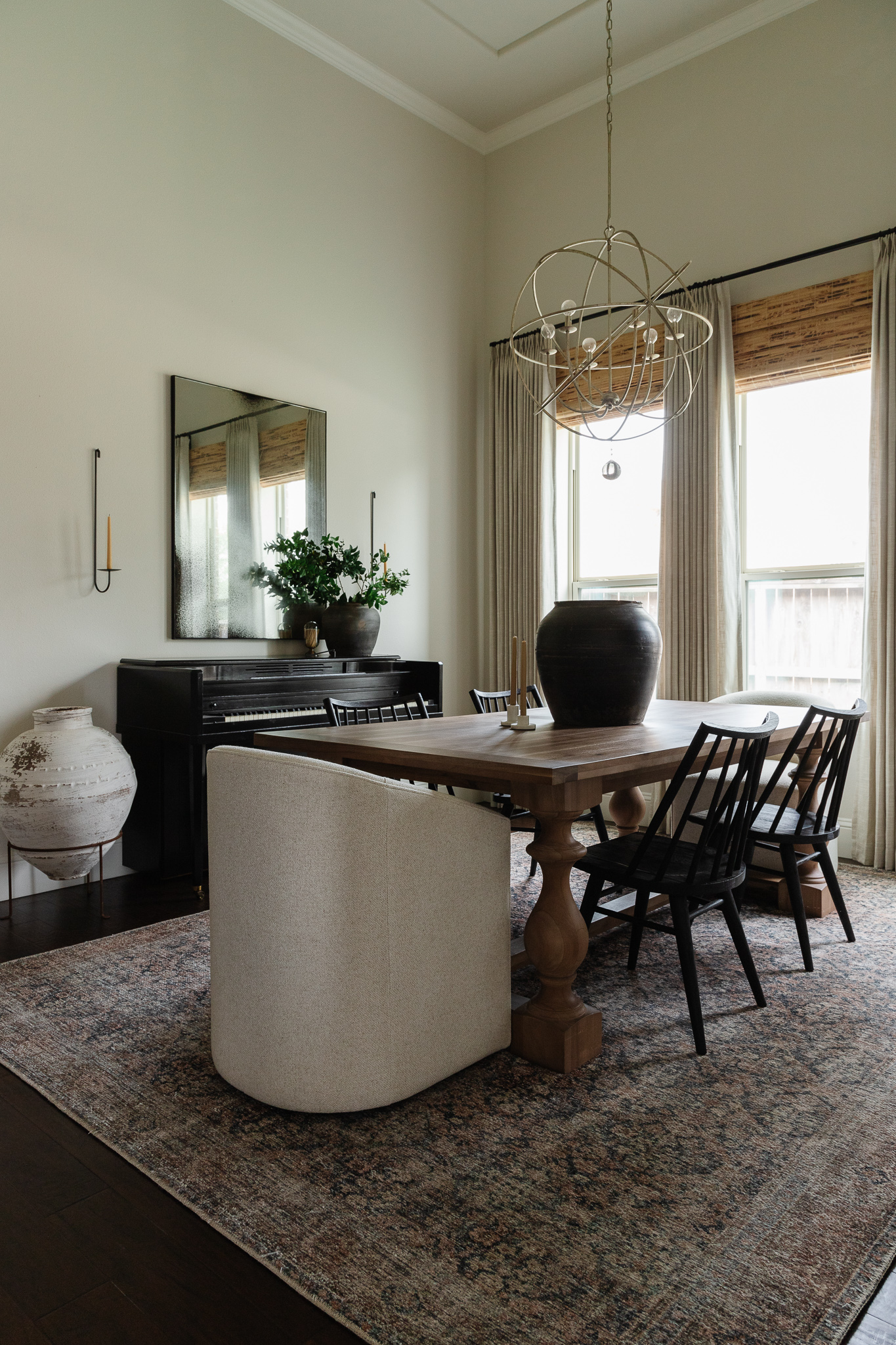 Custom Drapes for Less in the Dining Room - Crazy Wonderful